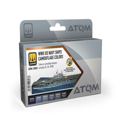 Atom: WWII US Navy Ships Camouflage Acrylic Paint Set (6 Colors) | eBay