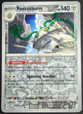 Ferrothorn Reverse Holo NM 128/182 Paradox Rift Pokemon Card | eBay