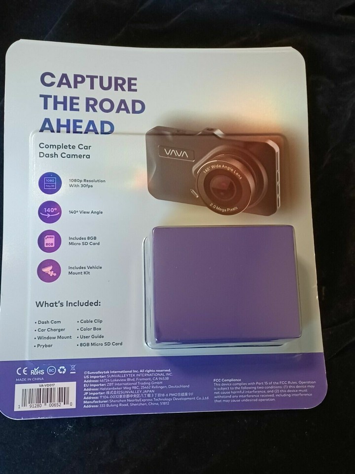 VAVA Car Dash Camera 1080p Car Mount Kit Dash Cam | eBay