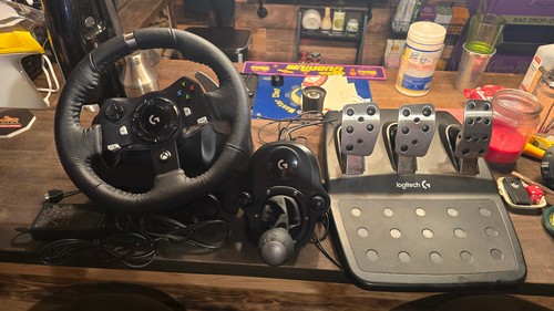 Slightly Used Logitech G920 Driving Force Racing Wheel Complete Set | eBay