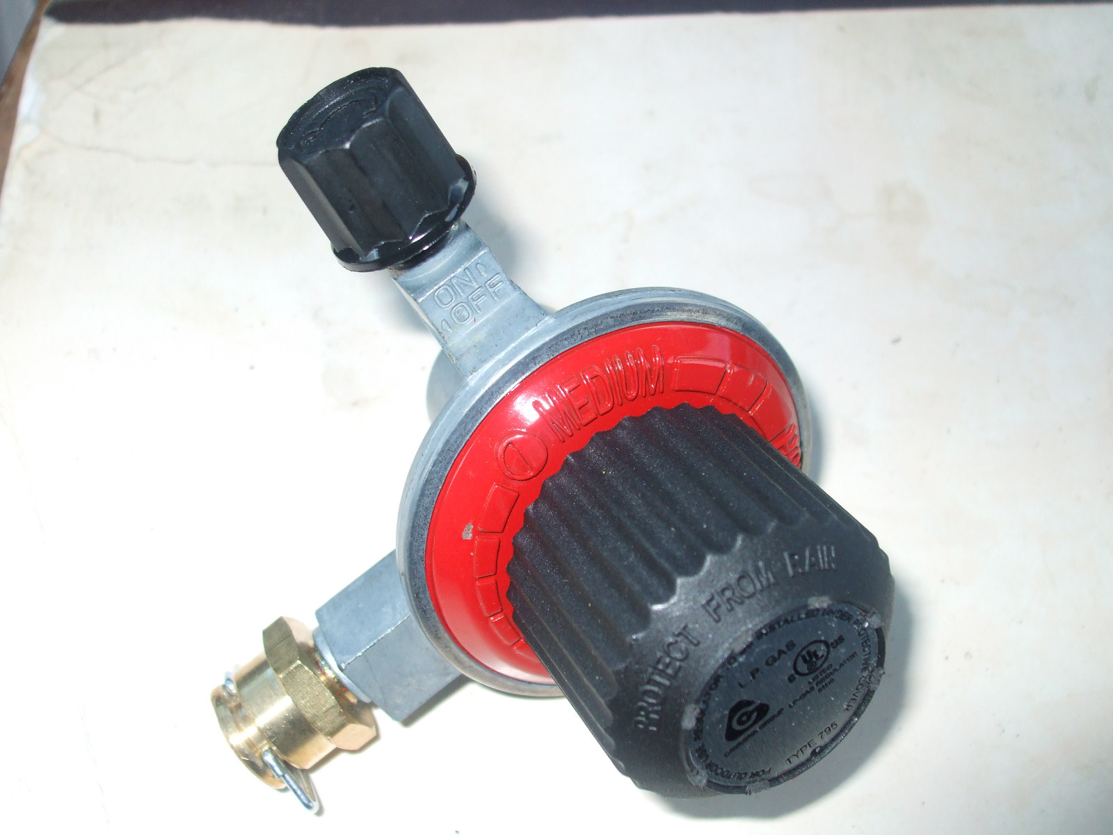 Weber Go-Anywhere Tabletop Grill Gas Regulator Separate Gas Shutoff ...