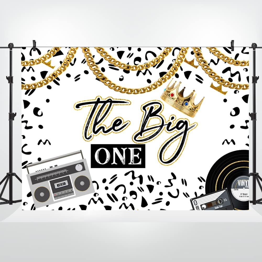 Hip Hop 1t Birthday Backdrop Leopard Our Notorious Is the Big One ...