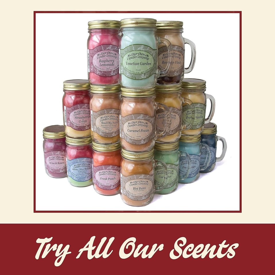 Our Own Candle Company Smell My Nuts Scented 13 Ounce Mason Jar Candle ...