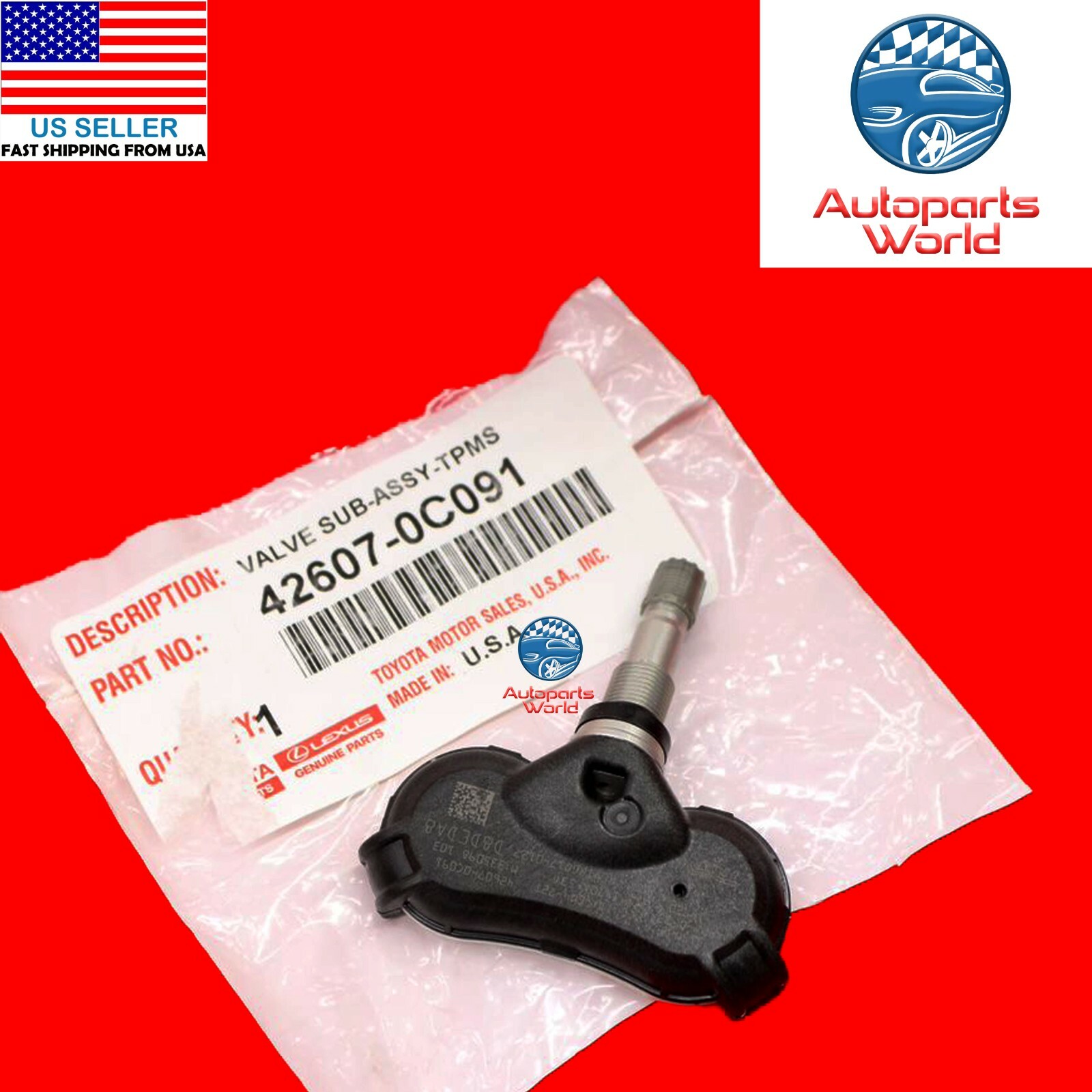 GENUINE TOYOTA SEQUOIA TUNDRA TIRE PRESSURE MONITORING SYSTEM SENSOR ...