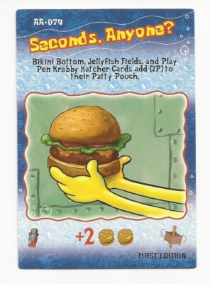 2003 UD Spongebob Seconds Anyone? Aquatic Amigos 1st Edition Card AA ...