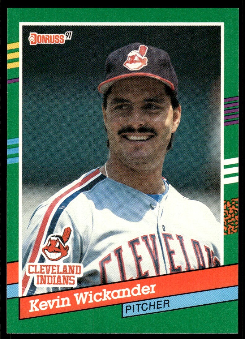 1991 Donruss Baseball Card Kevin Wickander Cleveland Indians #649 | eBay