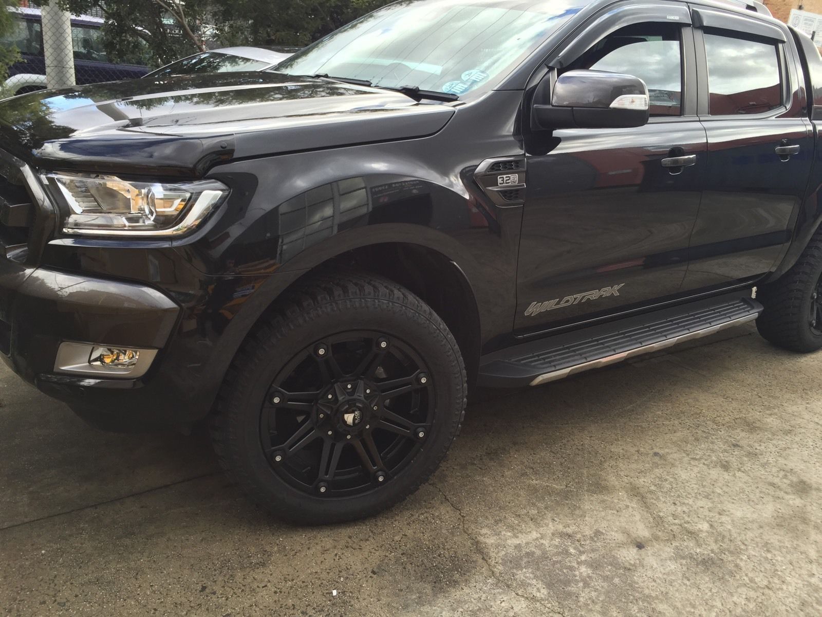 Side Steps For Ford Ranger PXII XLT 2012-2019 WILDTRAK Dual Cab Running ...