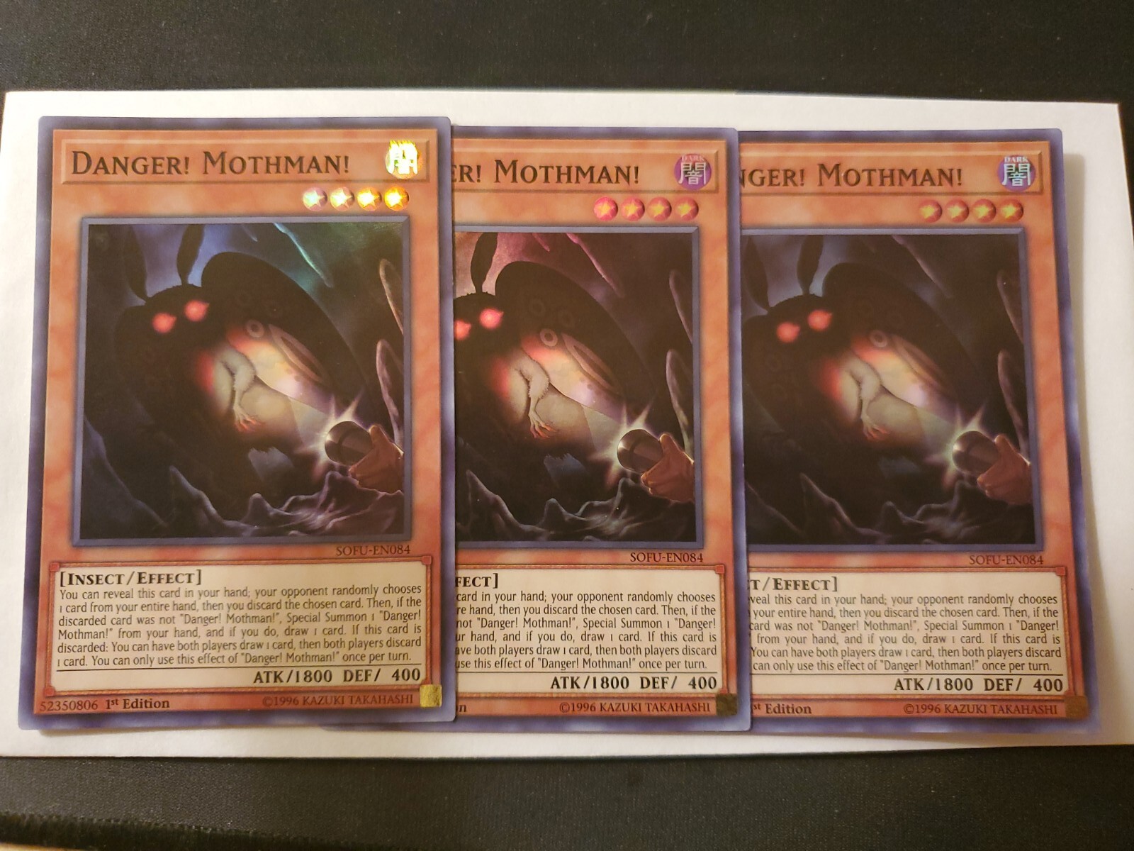 Yu-Gi-Oh! Danger! Mothman! SOFU-EN084 Super Rare 1st Edition Near Mint ...