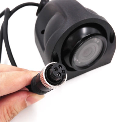 Mirror Image Waterproof 4 Pin Side Rear View CCD Camera Night Vision ...