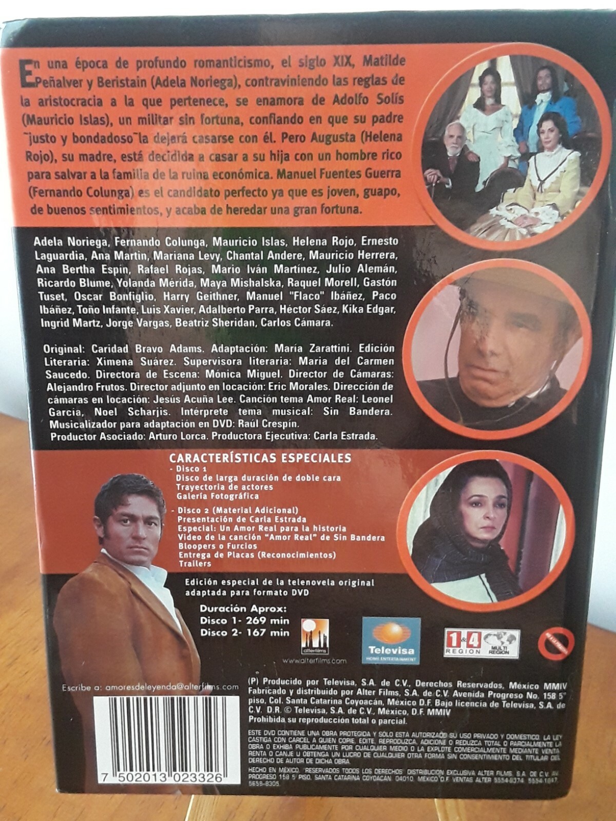 Amor Real DVD - Amores De Leyenda - Adela Noriega, Fernando Colunga ...