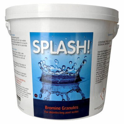SPLASH 5kg Bromine Granules for Hot Tub Spa Swimming Pool Chemicals ...