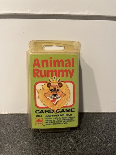 Vintage 1970 Animal Rummy Card Game Golden Complete | eBay