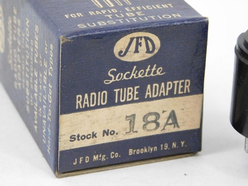 JFD 18A Sockette Vintage Radio Tube Socket Adapter 7B5-to-6F6 (NOS ...