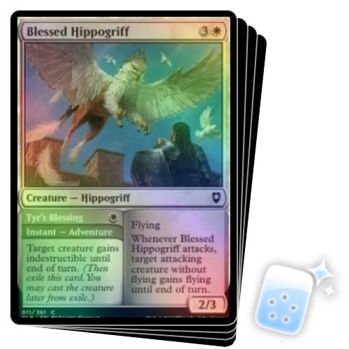 FOIL BLESSED HIPPOGRIFF X4 Commander Legends: Battle For Baldur's Gate ...
