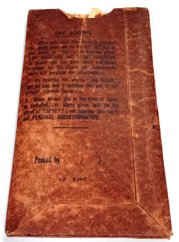 Two World War II British Army Mark III Anti-Gas Eye Shields in Original ...