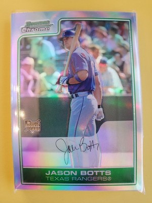 (10 Card Lot) 2006 Bowman Chrome Refractors #210 Jason Botts RC - Texas ...