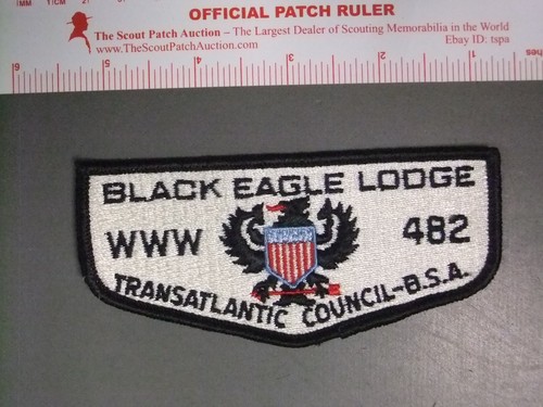 Boy Scout OA 482 Black Eagle first solid flap 6887OO | eBay