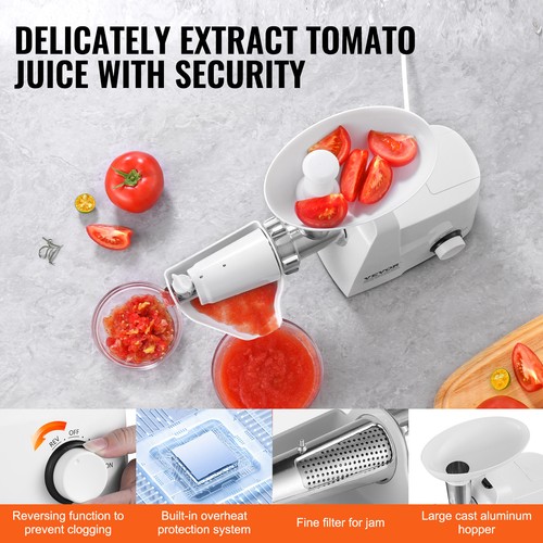 4 LBS/Min Electric Tomato Strainer 300W Tomato Press Sauce Maker ...