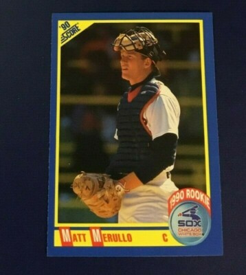 1990 Score # 605 MATT MERULLO ROOKIE RC Chicago White Sox $$ HOT LOOK ...