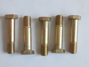 5 x Steel Aircraft Bolts, Dished Hex Head, 3/8" UNF, 1.0" Grip, NAS1306 ...
