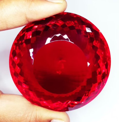 AAA+ GIE Certified 1000 Ct Natural Topaz Shiny Red Round Cut Loose ...