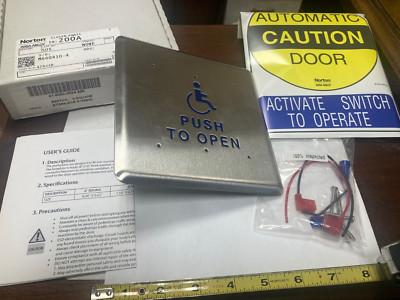 ASSA ABLOY 41-6000-0504-999, Handicap Door Access Switch, 6" Square, SS ...