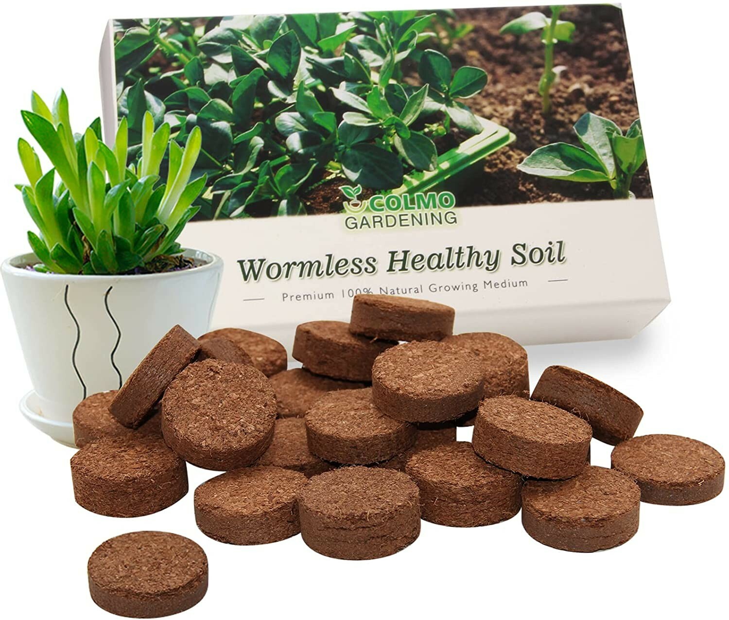 Indoor Potting Soil,Plant Soil - Compressed Coir Fiber Growing Media ...