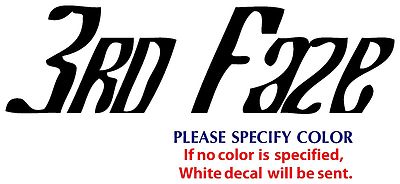 3rd Faze Metal Music Graphic Die Cut decal sticker Car Truck Boat ...