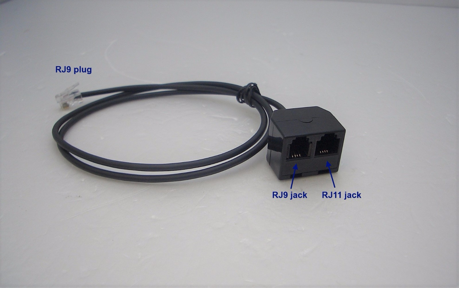 Handset adapter for IPC BT Etrali Dealerboard RJ9 RJ11 Jack to RJ9 Plug ...