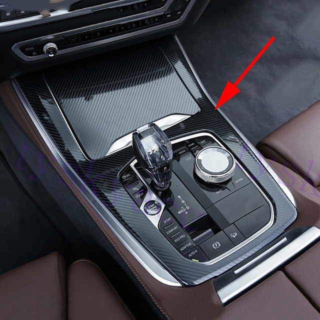 Accessories For BMW X5 G05 2019 2020 Carbon Fiber Gear Shift Panel ...