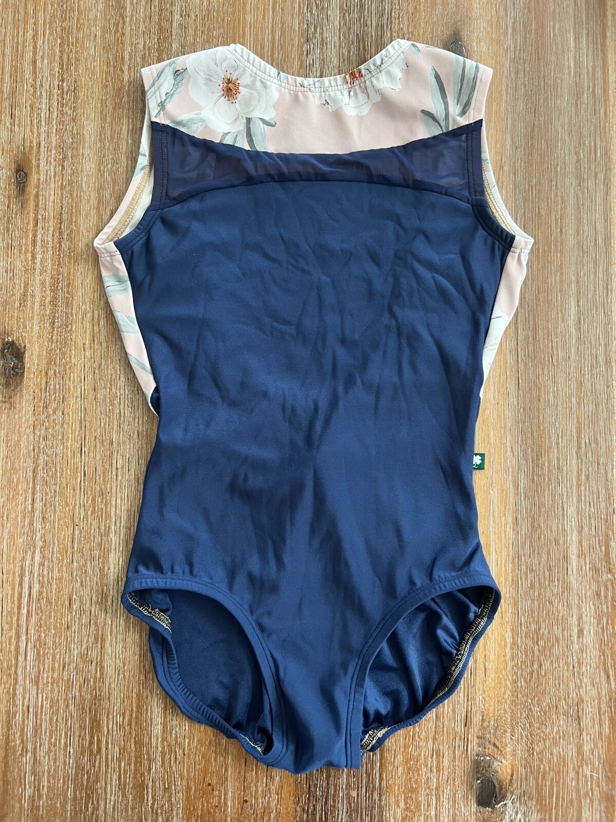 Luckyleo Leotard, Navy and Rose Camellia Eclipse Leot… - Gem