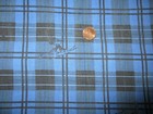Vintage Blue Plaid Mickey Mouse print Cotton Fabric ~ Quilting 1 1/2 yd ...