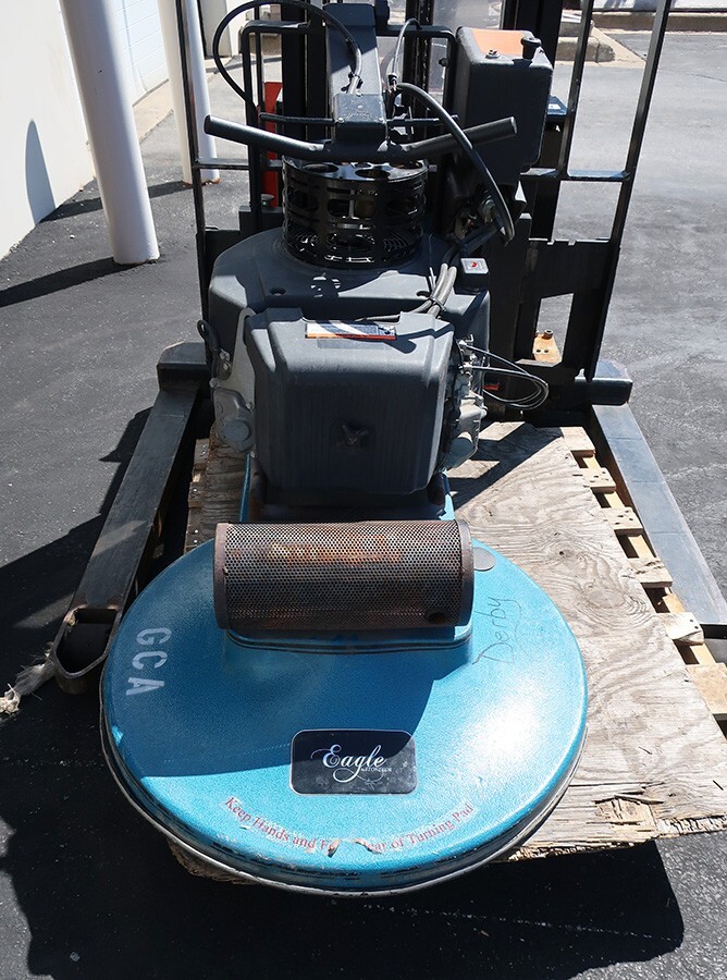 27" PROPANE BUFFER BY EAGLE, USED, NO BATTERY, MISSING DRIVE BELT ...