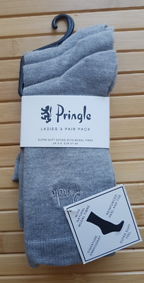 Pringle Ladies Super Soft Socks With Modal Fibre UK 4-8 Pack of 3 pairs ...