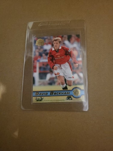 DAVID BECKHAM 1997-98 Merlin Premier Gold 2nd Year Rookie RC Soccer ...