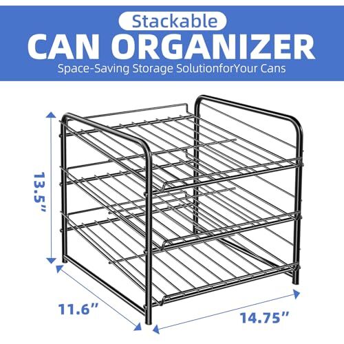 G Can Rack Organizer Stackable Can Storage Dispenser Holds Up To 36 ...