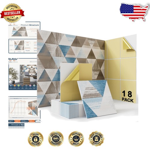 Elegant 18-Pack Infinite Loop Acoustic Panels for Enhanced Sound ...