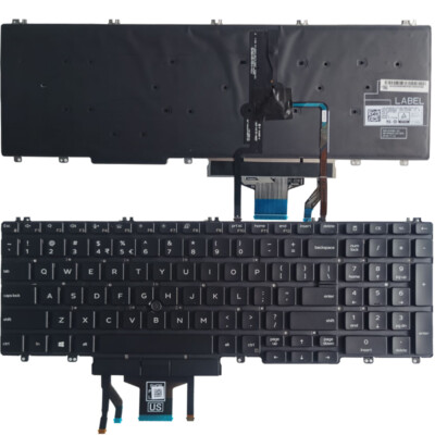 US Backlit Keyboard for Dell Precision 3500 3501 3540 3541 Latitude ...