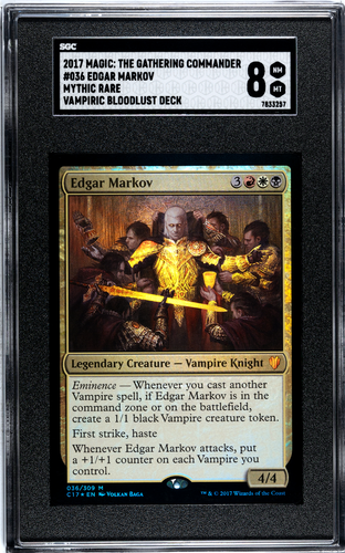 EDGAR MARKOV #36 2017 Magic the Gathering Commander Foil Mythic Rare ...