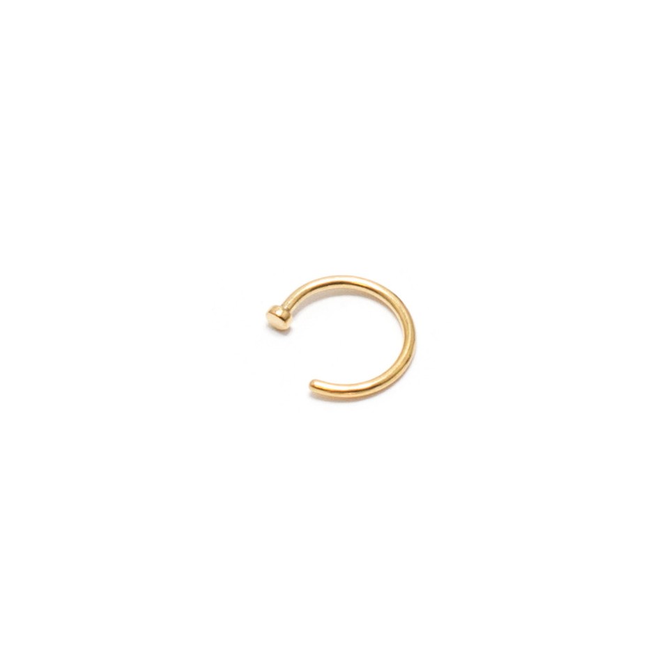 22G 20G 18G Nose Ring Hoop Stud 3 Anodized Titanium Surgical Steel Nose ...