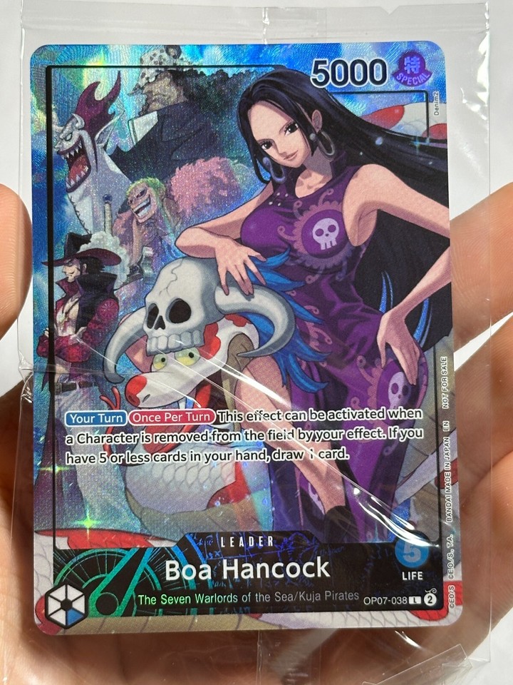 One Piece TCG Boa Hancock OP07-038 PSA Magazine Promo SEALED Card | eBay
