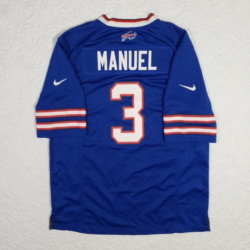 EJ Manuel Jersey Mens L Buffalo Bills #3 Blue Football NFL Nike On ...