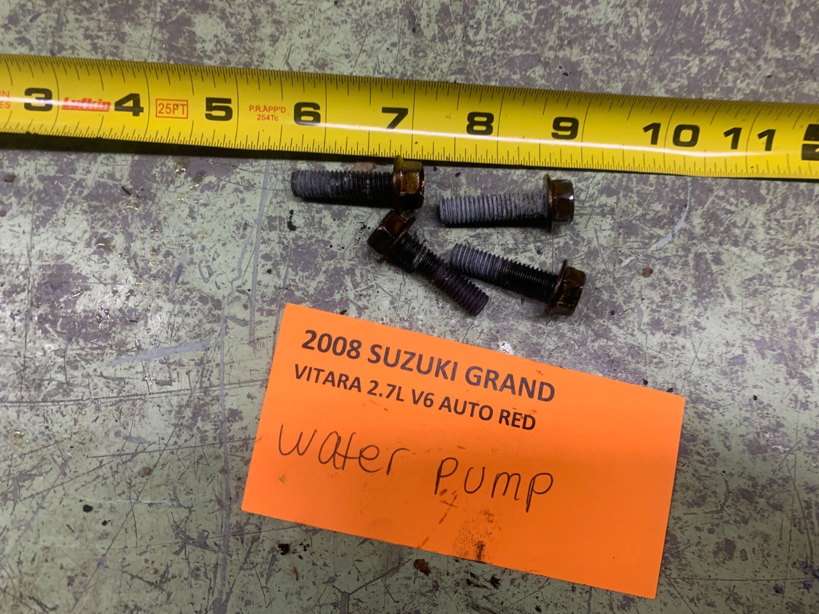 2006-2008 GRAND VITARA WATER PUMP BOLTS SET OF 4 | eBay