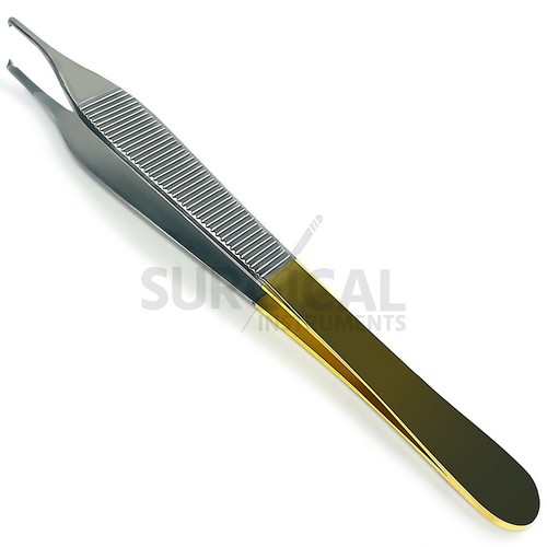 5 pcs TC Adson Tissue Rat Tooth 1x2 Forceps 4.75" Plastic Surgery ...