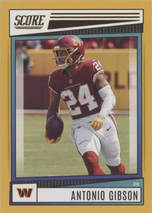 2022 Score - Antonio Gibson #255 Gold for sale online | eBay