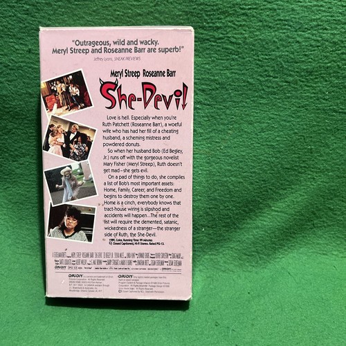 She Devil (1989, VHS) Meryl Streep, Roseanne Barr, Ed Begley RARE Comedy/ New Op 23568087528| eBay
