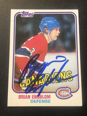 1981-82 Topps Brian Engblom #10 AUTO NM | eBay
