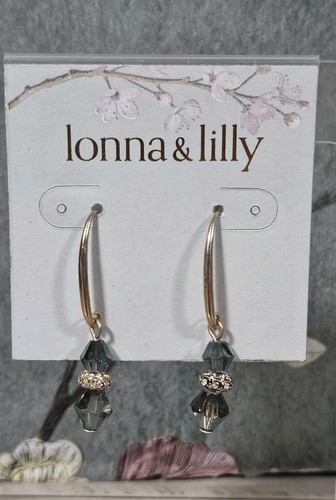 Lonna & Lilly Dangle Earrings Gold-tone W/ Green? Beads. | eBay