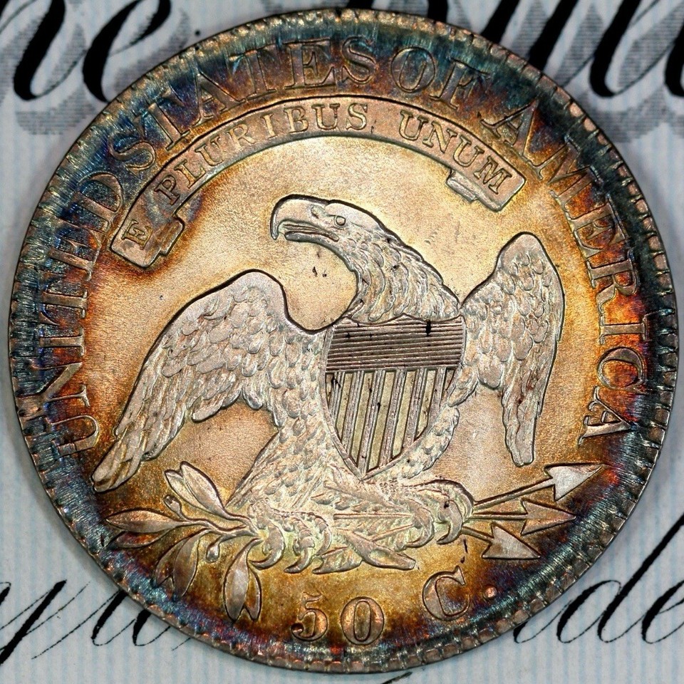 1824 O-115 SOLID+ GEM BU MS CAPPED BUST HALF-DOLLAR DC377 FROM MATTHEWS ...