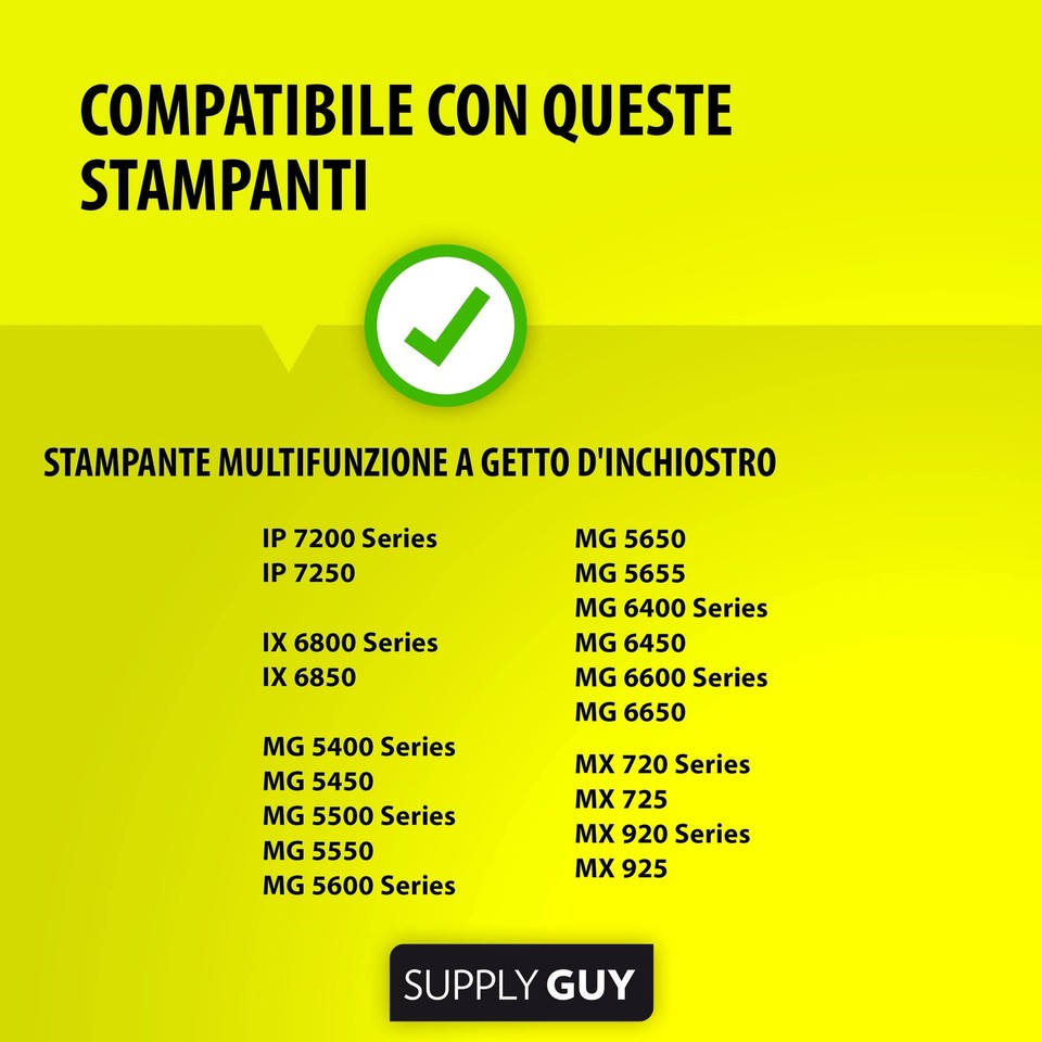 20 Cartucce Per Stampanti con Chip compatibile con Canon PGI-550 / CLI ...
